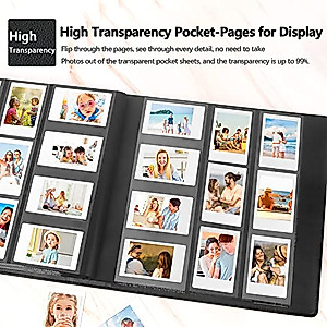 640 Pockets Photo Album for Fujifilm Instax Mini Camera, Polaroid Snap PIC-300 Z2300 Instant Camera, 2x3 Photo Album Book for Fujifilm Instax Mini 11 12 9 Evo 90 70 40 8 7 LiPlay Instant Camera (black)