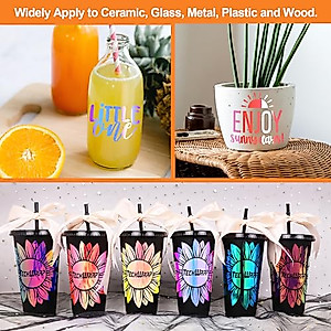 TECKWRAP Opal Chrome Holographic Adhesive Vinyl Bundle 12" x 60"/Rolls for DIY Craft, Arts (Opal White,Green Malachite,Peacock Blue,Beige Orange, Hyacinth Blue,Yellow Pink,Hot Pink)