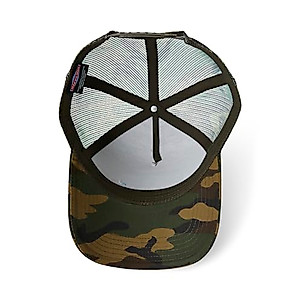 Happy Dad Trucker Hat, Camo, Trendy Mens Hats with Breathable Mesh Back, Adjustable Snap Closure, Birthday Gifts for Men and Women, Snapback Cap