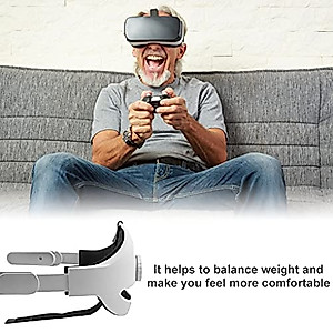 ZNBJJWCP Adjustable for 2 Head Strap VR Elite Strap Comfort Improve Supporting Forcesupport Reality Access Increase Virtual