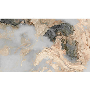 Murwall Art Wallpaper Gold Marble Wallpaper Scandinavian White Gray Smoke Wallpapers Minimalist Wall Murals