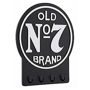Jack Daniel's Old No. 7 Wall Key Rack Sign Whiskey 15" x 12" Bar Pub Mancave