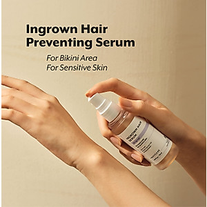 YNOTCARE Ingrown Hair Treatment Routine For Bikini Area After Hair Removal - Strawberry Sugar Exfoliating Scrub 8.81oz, Ingrown Hair Serum Original 1.69oz