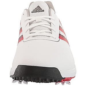 adidas Men's Traxion LITE MAX Wide Golf Shoes, Footwear White/Core Black/Vivid Red, 7