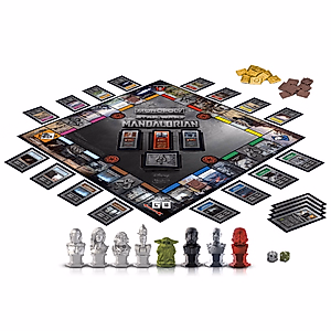 Monopoly: Star Wars The Mandalorian Edition Board Game, Protect The Child (Baby Yoda) from Imperial Enemies