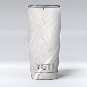 Design Skinz Slate Marble Surface V8 - Skin Decal Vinyl Wrap Kit Compatible with The Yeti Rambler Cooler Tumbler Cups
