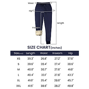 Yeokou Women's Warm Sherpa Lined Athletic Sweatpants Jogger Fleece Pants (X-Large, Black)