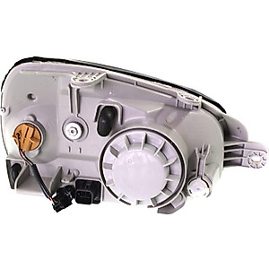 Garage-Pro Headlight Set Compatible with 2003-2006 Hyundai Santa Fe, Driver and Passenger Side, with Bulbs, Halogen, Production Date From July 14 2003