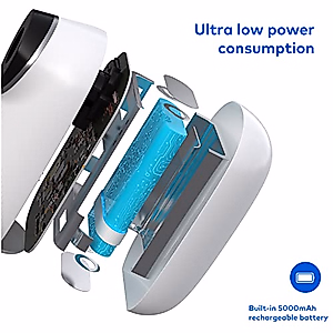 IHOUONE Security Cameras Wireless Outdoor,Solar Powered Outdoor Camera,Continuous Power Supply for 365 Days/PIR Human Detection/Alarms/SD Slot/2-Way Audio for Indoor Cameras