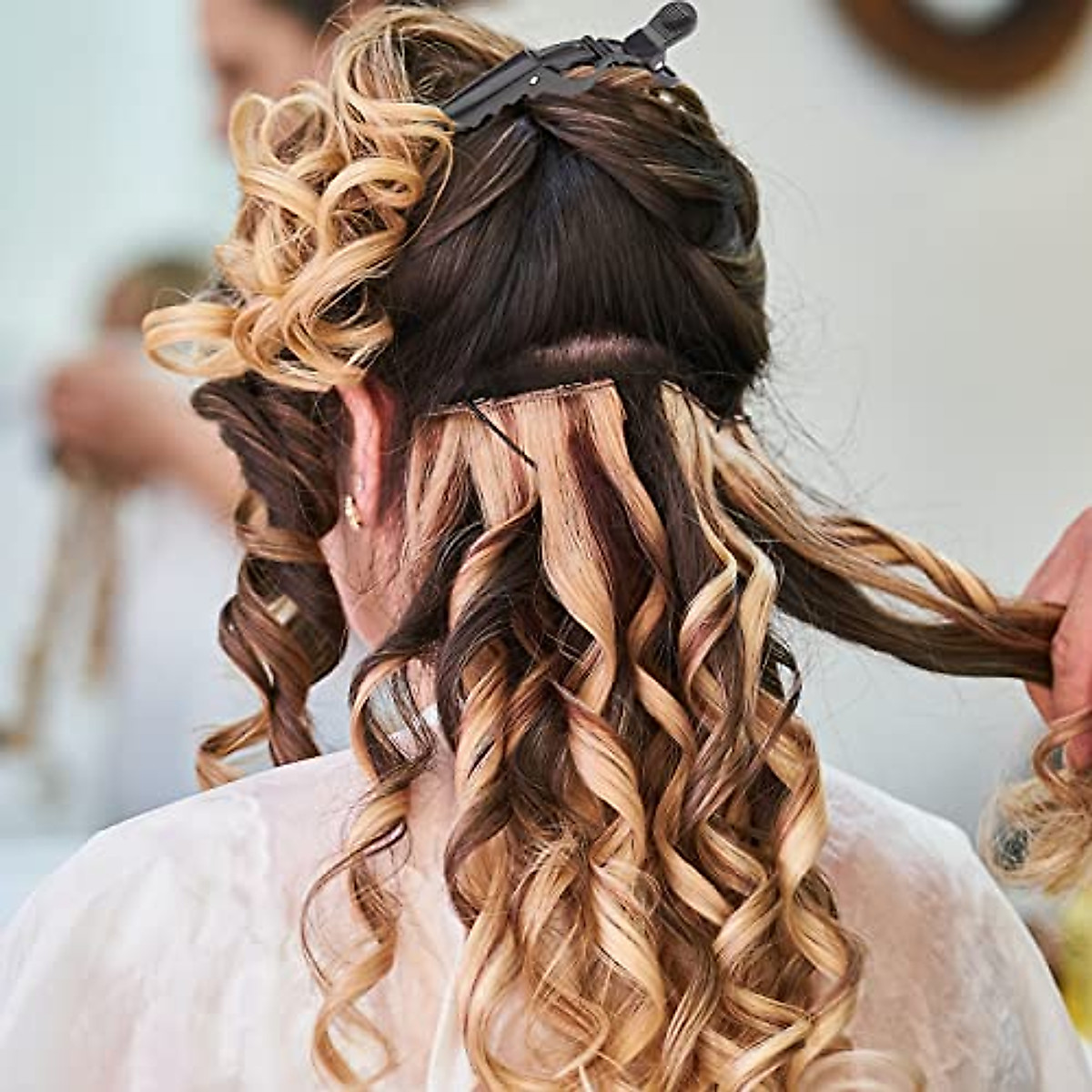 ACO-UINT 24 Pcs Black Professional Alligator Hair Clips for Hair Salon, Hair Styling Clips for Women