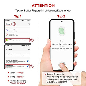 JETech Screen Protector for Samsung Galaxy S21 FE 5G with Camera Lens Protector, Easy Installation Tool, Tempered Glass Film, Fingerprint ID Compatible, 2-Pack Each
