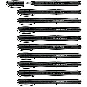 Rollerball - STABILO bl@ck+ Box of 10 Black