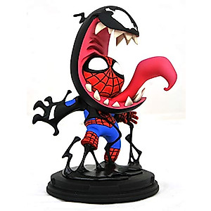 DIAMOND SELECT TOYS Marvel Animated Venom & Spider-Man Statue,Multicolor,5 inches