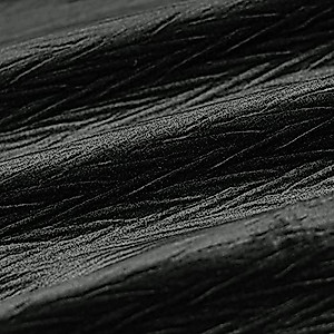 PHF Velvet Wrinkled Throw Pillow Covers, 18"x18", 2 Pack Texture Luxury Home Decorative Cushion Covers for Bed Couch Sofa, Super Soft and Cozy Square Pillowcase Shell, No Filling, Black Green