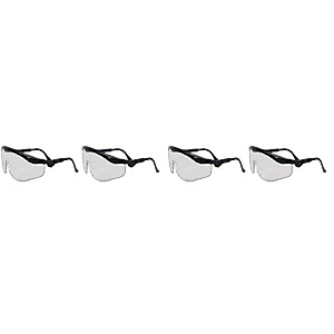 MCR Safety TK110AF Tomahawk Safety Glass with Black Nylon Frame, With Anti-Fog Coating, Clear
