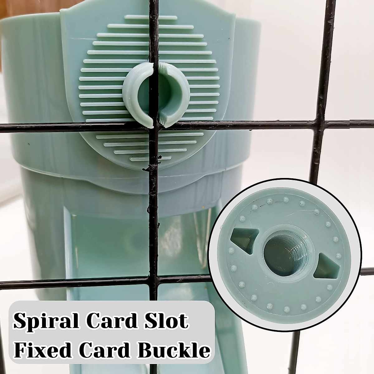 Hamiledyi Rabbit Water Bottle 17oz Bunny Hanging Automatic Water Dispenser Chinchillas Feeder Water Bowl Small Animal No Drip Plastic Water Dispenser for Guinea Pigs Chinchillas Hedgehogs Ferrets 2Pcs