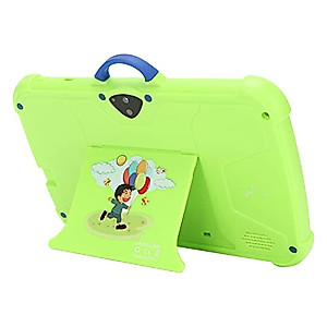 7 Inch Kids Tablet, for Android 6.0 HD Eye Protection Screen Tablet 1GB RAM 8GB ROM, 2MP 2MP Dual Cameras, Bluetooth Learning Toddler Tablet with Stand Protective Case(Green)