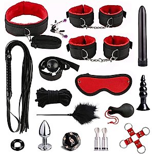 Sex Furniture for Adults Couples Set Bed Restraints Bondage Furniture Sex Bondaged Restraints Sex Set with Handcuffs Toys Bondaged Restraints for Women Kit Toy Ties Wrist and Ankle Sweater Sex Bed