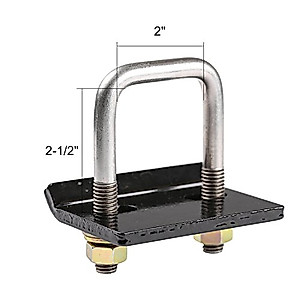 CZC AUTO Hitch Tightener, Heavy Duty Anti-Rattle Stabilizer for 1.25" and 2" Hitches, Reduce Movement from Hitch Tray Cargo Carrier Bike Rack Trailer Ball Mount, Rust Free (1 Pack, Carbon Steel)