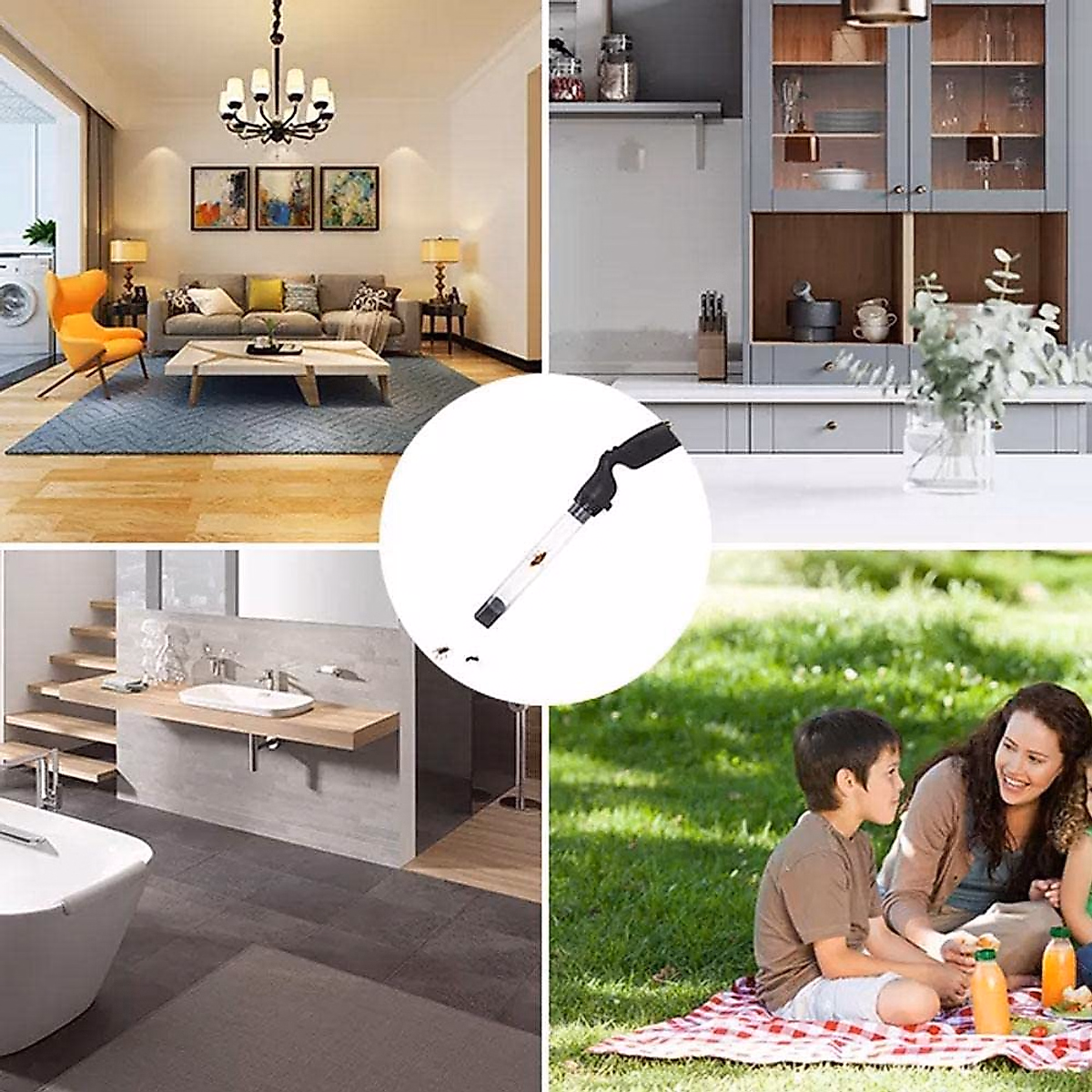 1Pack Vacuum Bug Catcher Spider and Insect Traps Catcher Bug Pest Control for Adults and Kids Insects Handheld LED Flashlight for Stink Bug,Pest Suction Trap,Beetle