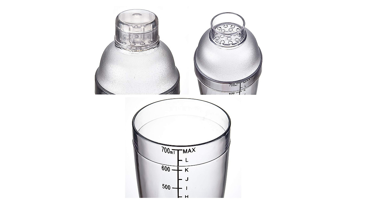 Plastic Cocktail Shaker 24oz - Durable Bar Mixing Tool | ATRDTO