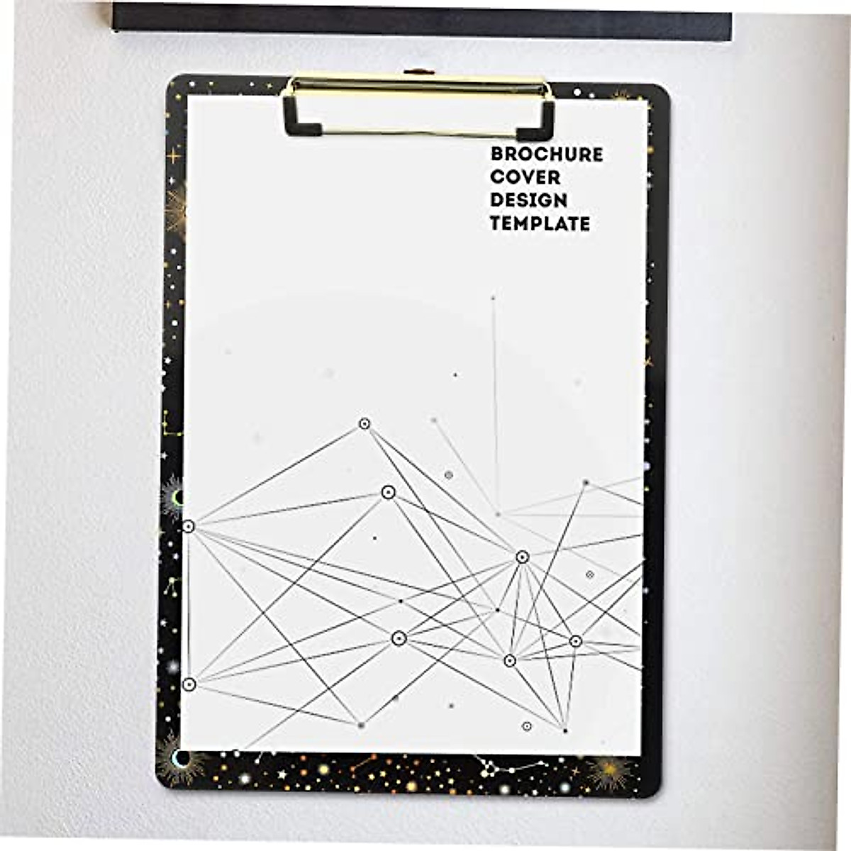 5pcs Convenient A Decorative Exam Profile Teacher Practical Clipboards Clipboard Size with Portable Board Writing Low for File Document Pattern Fashion