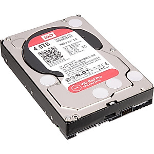 WD Red Pro 4TB NAS Hard Disk Drive - 7200 RPM SATA 6 Gb/s 64MB Cache 3.5 Inch - WD4001FFSX