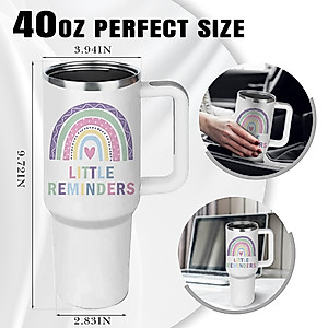 Inspirational Gifts for Women, Little Reminders You Are Enough Tumbler 40oz, Mental Health Gifts, Motivational Positive Affirmations Uplifting Recovery Healing Encourage Gift for Coworker Friend