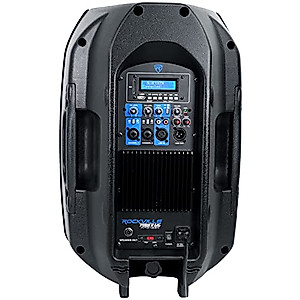 Rockville RPG122K Dual 12" Powered Speakers, Bluetooth+Mic+Speaker Stands+Cables