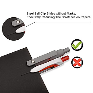 DIBALIYI Quick Dry Ink Pens, Gel Pens Fine Point Smooth Writing, Retractable 0.5 mm Black Ink Pens, Rollerball Pens for Note Taking School Office Supplies, Cute Pens for Women Gifts (5)