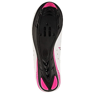 CyclingDeal Road Indoor Bike Women's Cycling Shoes with Look ARC Delta Compatible Cleats - Compatible with Peloton Indoor Bikes Pedals - Size 40,White