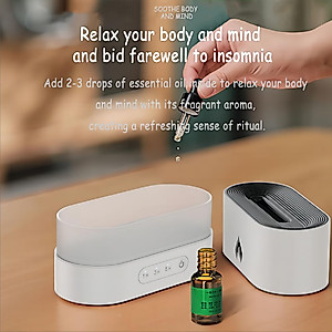 YONGYUN Aromatherapy Machine, Night Light, and Humidifier Three-in-one. Add Essential Oils to Make Your Favorite Fragrance Diffuse. Automatic Power-Off Function Without Water (Black)
