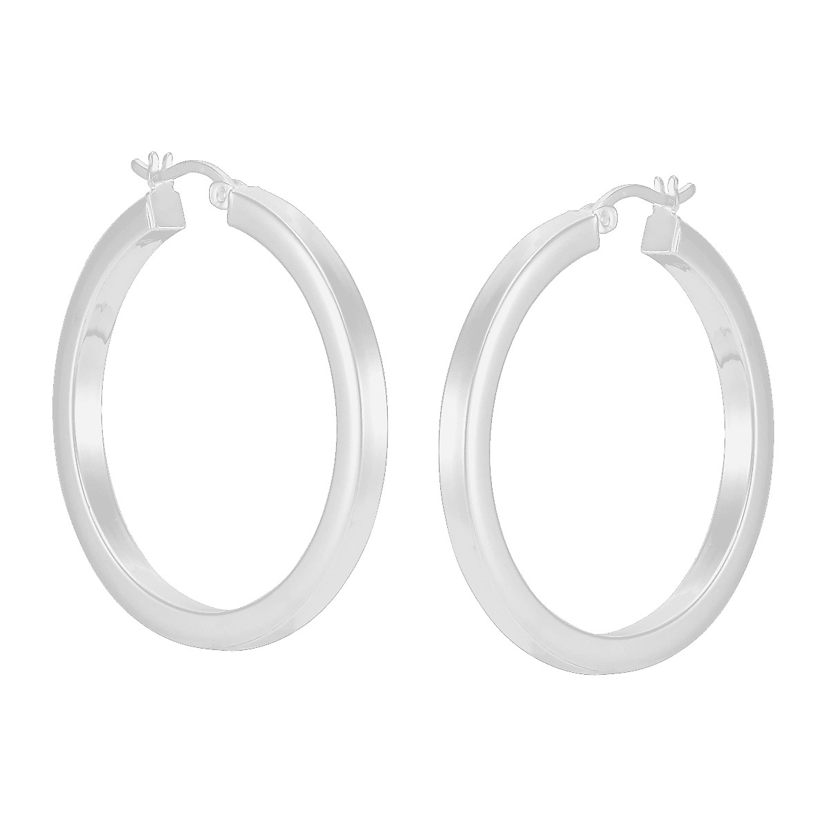 Silpada 'Rise and Shine' Tube Hoop Earrings in Sterling Silver