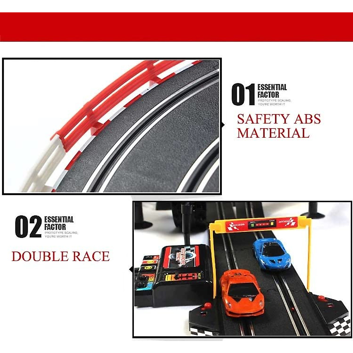 Vintage Muscle Car Huge 1:43 Scale Slot Car Race Track