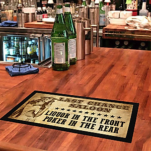 Rubber Bar Mat Bar Runner Saloon Spill Mat Gift Idea