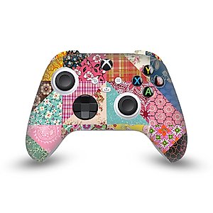 Head Case Designs Officially Licensed Rachel Caldwell Quilt Art Mix Matte Vinyl Sticker Gaming Skin Case Cover Compatible with Xbox Series X / S Controller