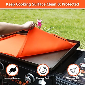 Silicone Mat Cover for Blackstone Griddle 22 Inch, 22" Griddle Mat All Season Cooking Surface Protective Cover Heavy Duty Reusable Food Grade Silicone Mats for Blackstone Grill Flat Top