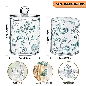 CHSIN 2 Pack Qtip Holder Dispenser with Lids, Dragonfly Storage Containers, Bathroom Canisters Organizer for Cotton Ball,Cotton Swab,Cotton Round Pads,Floss H120308 (g286930256p746c790s1724)