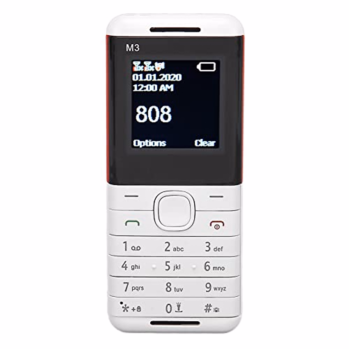 Unlocked Cell Phone for Seniors, 1000mAh Dual SIM Mobile Phone Big Button Cell Phone with Charging Cable and Lanyard, Mini Phone for Elderly Kids