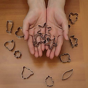 Beyond 280 Daily Use and Christmas Cookie Biscuit Cutters Set, Cute Mini Stainless Steel Shapes for Baking and Party (4.7in Ball_20pcs-mini)