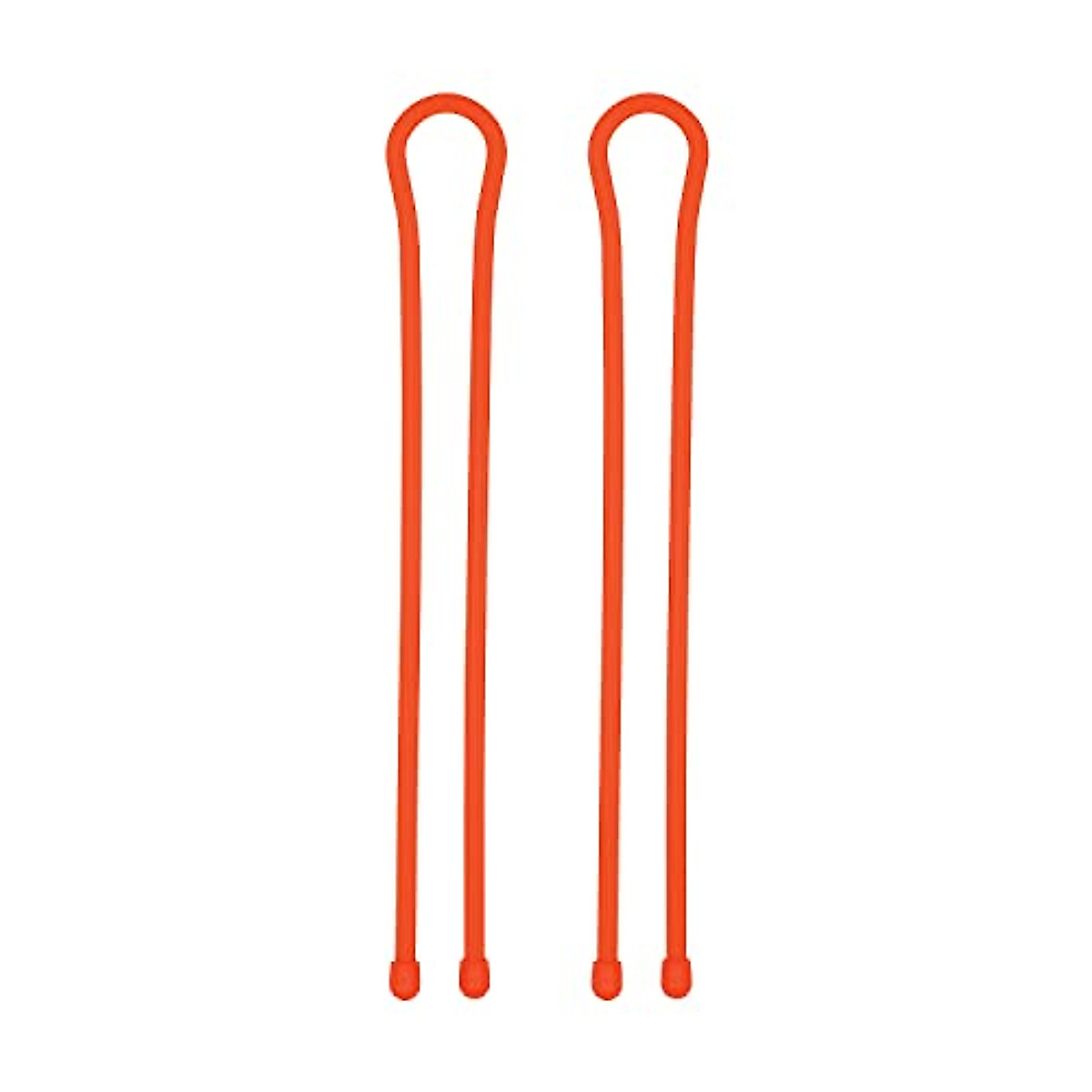 Nite Ize Gear Tie Reusable Rubber Twist Tie 24", 2-Pack, Bright Orange New Packaging