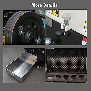 INTSUPERMAI 7.5KW Electric Chipper Plastic Shredder Granulator Heavy Duty Disintegrator for Wood, Nylon Products, Paper，Aluminum Bottle 220V Machine