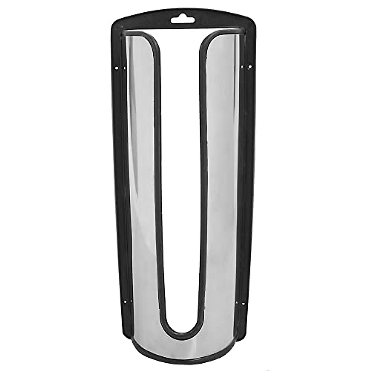 Kitchen Plastic Bag Organizer (Single Pack) Silver, By Home Basics | Metal and Plastic Baggie Organizer | Wall-Mounted Bag Dispenser For Plastic Bags | Installation Hardware Included