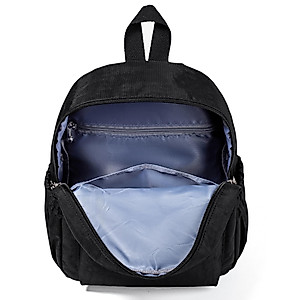 AOTIAN Lightweight Durable Travel Hiking Women and Girls Small Backpack Daypack 7 Liters Black