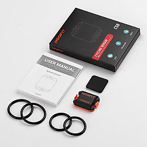 moofit Cadence Sensor Bluetooth/ANT+ IP67 Waterproof Wireless RPM Cycling Spin Bike Cadence Sensor for Wahoo/Zwift/OpenRider/Endomondo/TacX/TrainerRoad (MooFit app Unavailable)