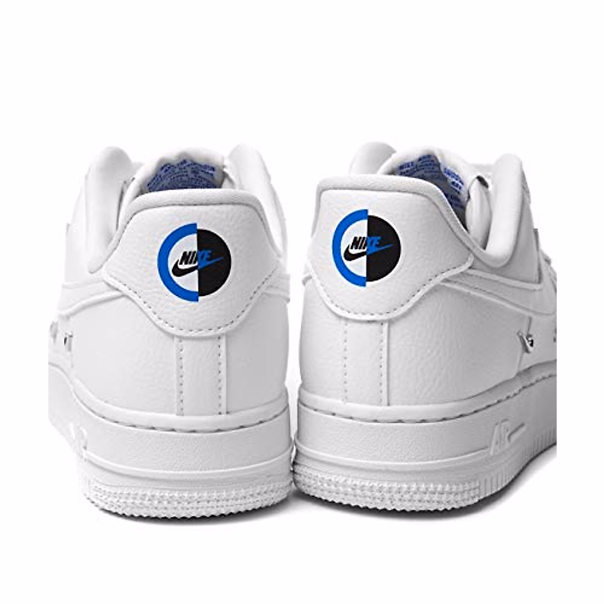 Nike Women's Air Force 1 '07 Shoes, White/Hyper Royal/Black/White, 12