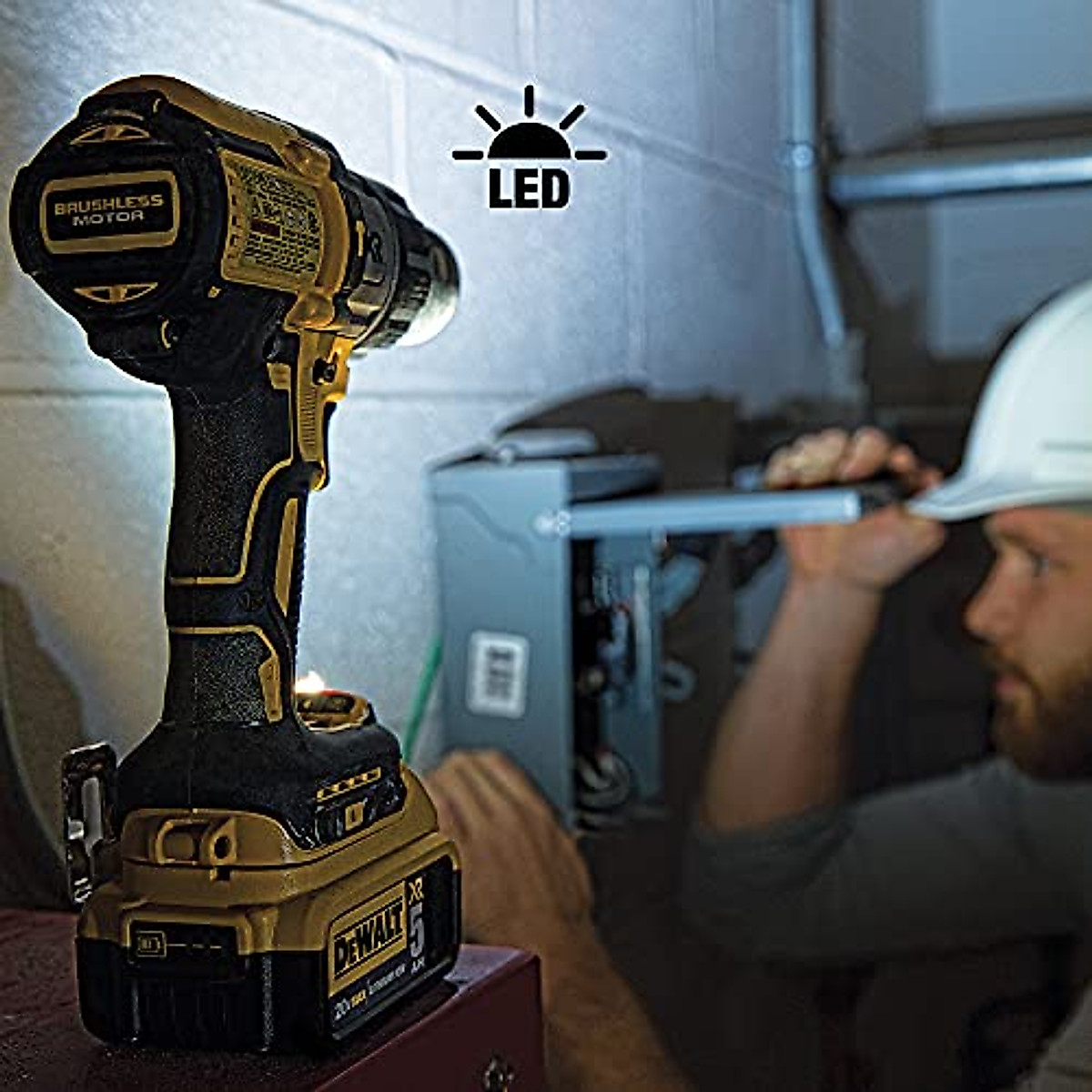 DEWALT 20V MAX Hammer Drill and Impact Driver, Cordless Power Tool Combo Kit with 2 Batteries and Charger (DCK299M2)