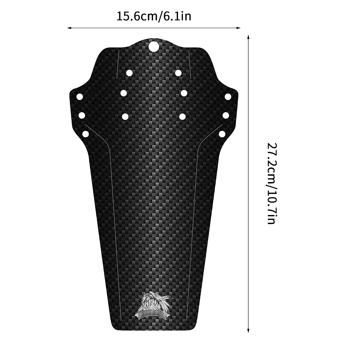 kingsea Mountain Bike Mud Guard,Adjustable Carbon Fiber MTB Fenders -Universal Front or Rear MTB Fender Compatible with 20"/24"/26"/27.5"/29" Mountain Bike Mudguards - Soft Shell