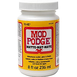 Mod Podge Super Thick Gloss (8-Ounce), CS11297 & CS11301 Waterbase Sealer, Glue and Finish, 8 Oz, Matte