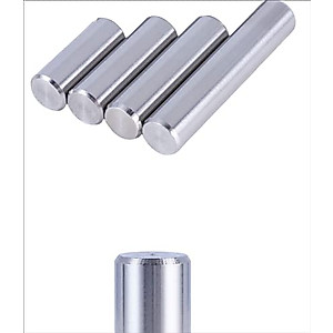 100 Pieces 304 Stainless Steel Cylindrical locating Dowel pin,Diameter 1.8mm; Total Length 8mm.